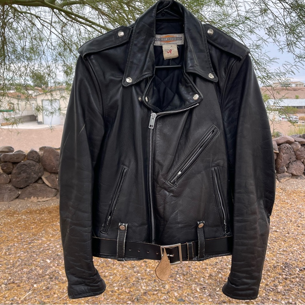 Vintage Harley Davidson Motorcycle Chopper Jacket - Gem